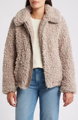 Sam Edelman Faux Fur Jacket - Taupe