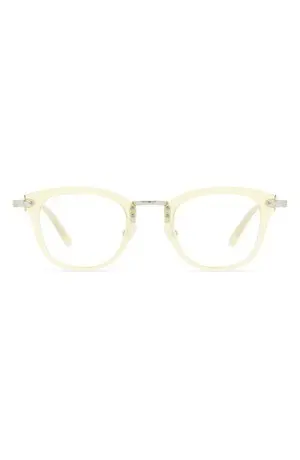 DIFF Rue 46mm Cat Eye Optical Glasses - Buttercream/clear