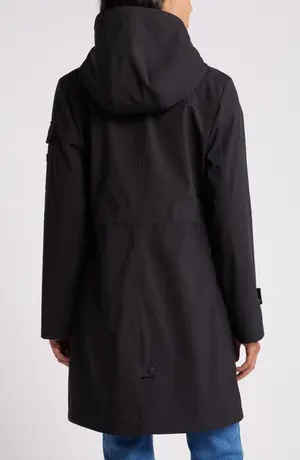 Sam Edelman Hooded Longline Parka - Black