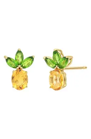 Bony Levy Pineapple Stud Earrings - 14k Yellow Gold