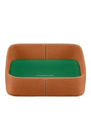 MAISON DE SABRE The Catchall Tray - Pecan Emerald