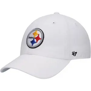 '47 Pittsburgh Steelers Clean Up Adjustable Cap - White