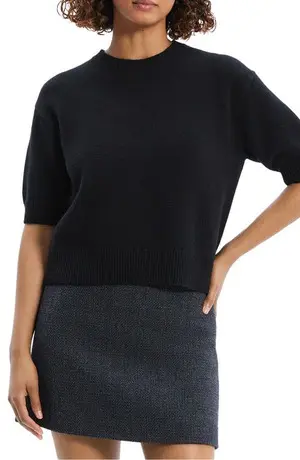Theory Short Sleeve Cashmere Sweater