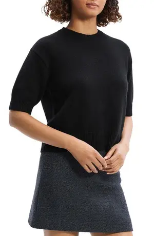 Theory Short Sleeve Cashmere Sweater