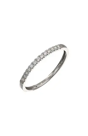 Bony Levy 18k Gold Diamond Stack Ring - 18k White Gold