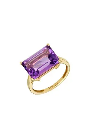 Bony Levy 14k Gold Statement Ring - 14k Yellow Gold - Amethyst