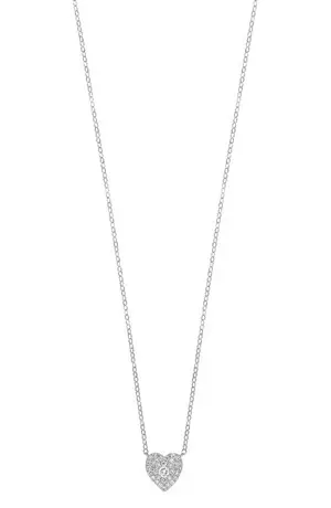 Bony Levy Diamond Heart Pendant Necklace - 18k White Gold