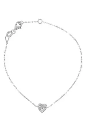 Bony Levy Mika Pavé Diamond Heart Bracelet