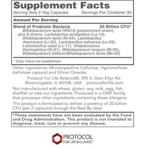 PROTOCOL FOR LIFE BALANCE Protocol Bifido Digest 60 Capsules