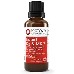 PROTOCOL FOR LIFE BALANCE Protocol Liquid Vitamin D3 & Mk-7 1 Ounce - One-color