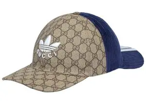 Gucci X Adidas Baseball Cap - Navy Blue/beige