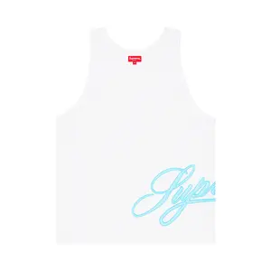 Supreme Mesh Script Tank Top
