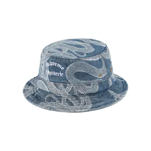 Supreme X Hysteric Glamour Snake Denim Crusher - Blue