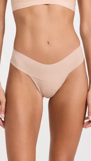 Hanky Panky Breathe Natural Thong 5 Pack - Taupe
