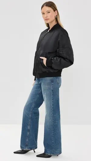 ANINE BING Leon Bomber Jacket - Black