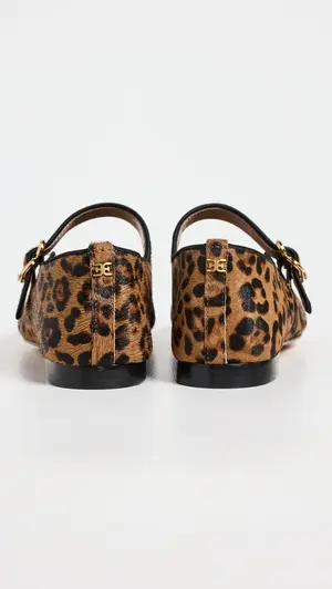 Sam Edelman Michaela Leopard Ballet Flats - Granada Tan