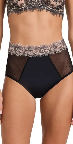 SKARLETT BLUE Entice High Waisted Briefs - Black