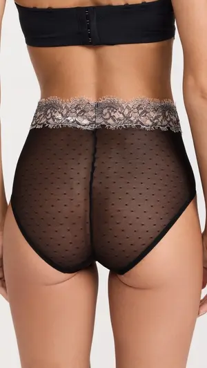 SKARLETT BLUE Entice High Waisted Briefs - Black