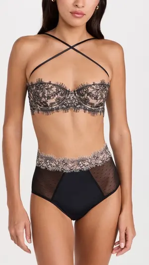 SKARLETT BLUE Entice High Waisted Briefs - Black