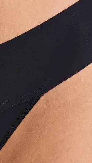 Hanky Panky Breathe Natural Thong 5 Pack - Black