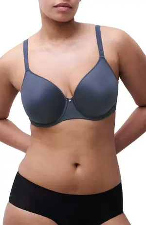 Chantelle Comfort Chic Back Smoothing T-shirt Bra - Cashmere Grey