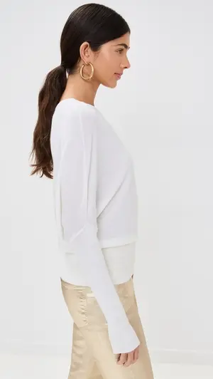 Simkhai Lavina Draped Off-shoulder Sweater - Ivory