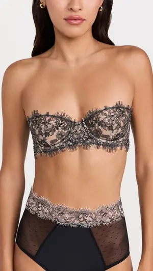 SKARLETT BLUE Entice Strapless Multi-way Bra - Black Nylon