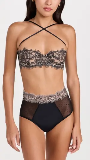 SKARLETT BLUE Entice Strapless Multi-way Bra - Black Nylon