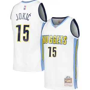 Mitchell & Ness Nikola Jokic Denver Nuggets 2016/17 Throwback Swingman Jersey - White