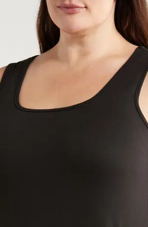 24SEVEN COMFORT APPAREL Maxi Tank Dress - Black
