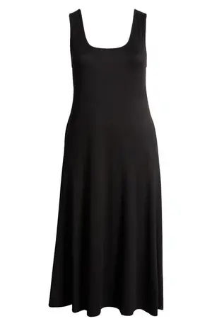 24SEVEN COMFORT APPAREL Maxi Tank Dress - Black