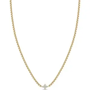 Zoe Chicco 14k Gold Diamond Pendant Necklace - 14k Yellow Gold