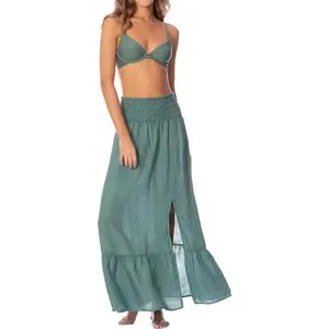 MAAJI Aubrey Eucalyptus Cover-up Skirt - Green