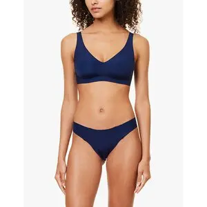SLOGGI Zero Feel 2.0 Soft Non-wired Stretch-woven Bra L - Navy Blue