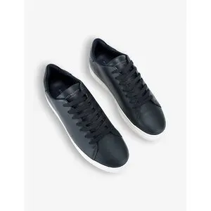 Kurt Geiger Logo-embossed Leather Low-top Trainers