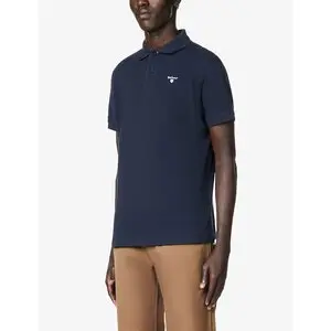 Barbour Crest-embroidered Regular-fit Cotton-piqué Polo Shirt - New Navy