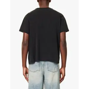FOUND Patchwork Graphic-print Relaxed-fit Cotton-jersey T-shirt
