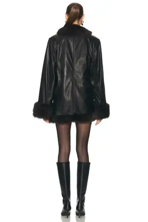 Nour Hammour Phoebe Leather Jacket