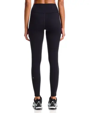 Splits59 Margot Rigor Leggings With Contrast Stripe Detail - Black/dark Cherry
