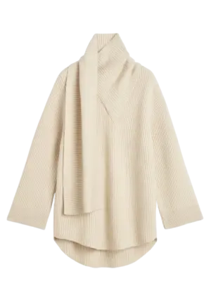TOTEME Funnel-neck Organza Blouse