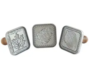 NORDICWARE Fall Forest Springerle Cookie Stamp S - One-color