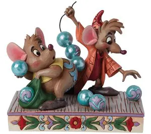 JIM SHORE Disney Traditions Jaq And Gus Figurine - One-color