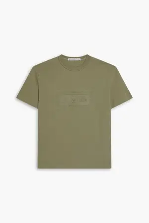 Alexander Wang Embossed Cotton-jersey T-shirt