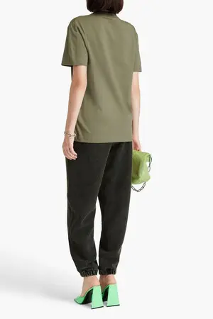 Alexander Wang Embossed Cotton-jersey T-shirt