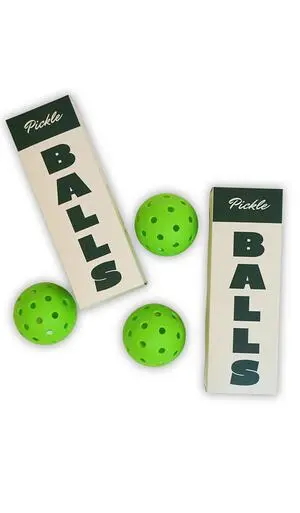 ON HOLIDAY PICKLEBALL Set Of 6 Pickleball Balls