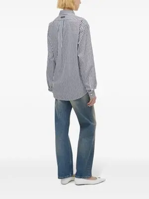 Marc Jacobs Striped Cotton Shirt - Black