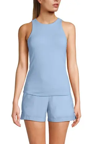 LANDS' END Slender Tank Top - Soft Blue Haze