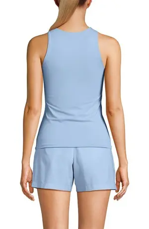 LANDS' END Slender Tank Top - Soft Blue Haze