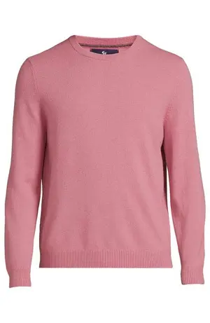 LANDS' END Fine Gauge Cashmere Sweater - Dark Shadow Pink