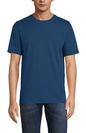 LANDS' END Super-t Short Sleeve T-shirt Evening Blue